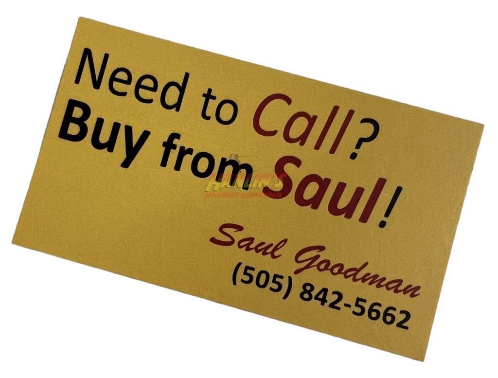 Better Call Saul (2015-2022) - "Need to Call" Saul Goodman Business Card
