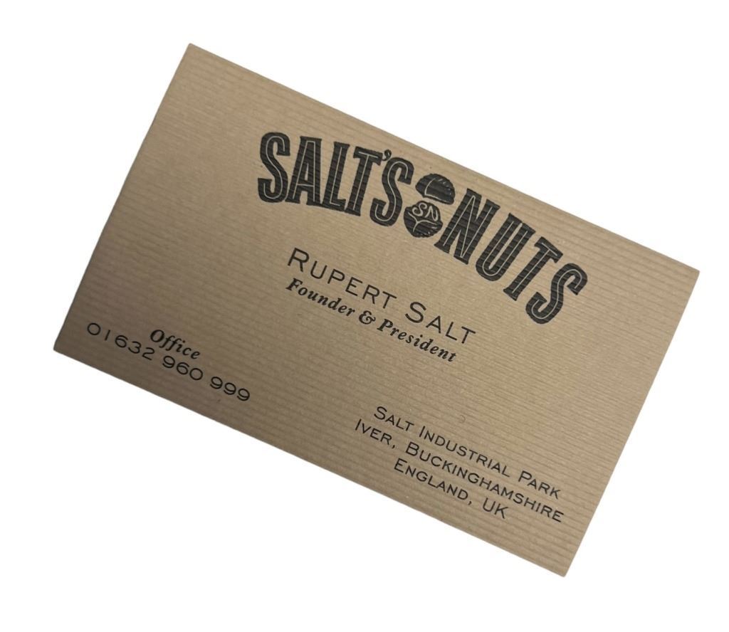 Charlie and the Chocolate Factory (2005) - Salt's Nuts Business Card