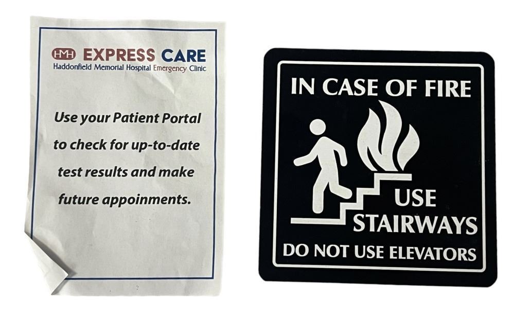 Halloween Ends (2022) - Haddonfield Hospital Signs - Lot 1