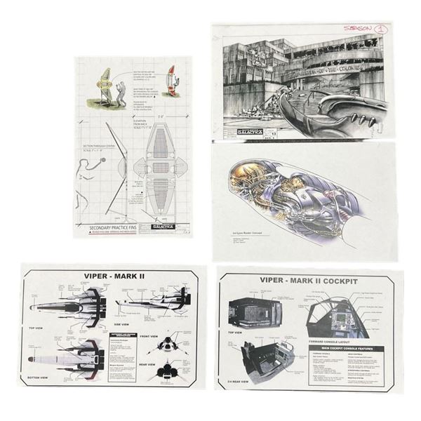 Battlestar Galactica (2004-2009) - Artwork - Viper Mark II etc
