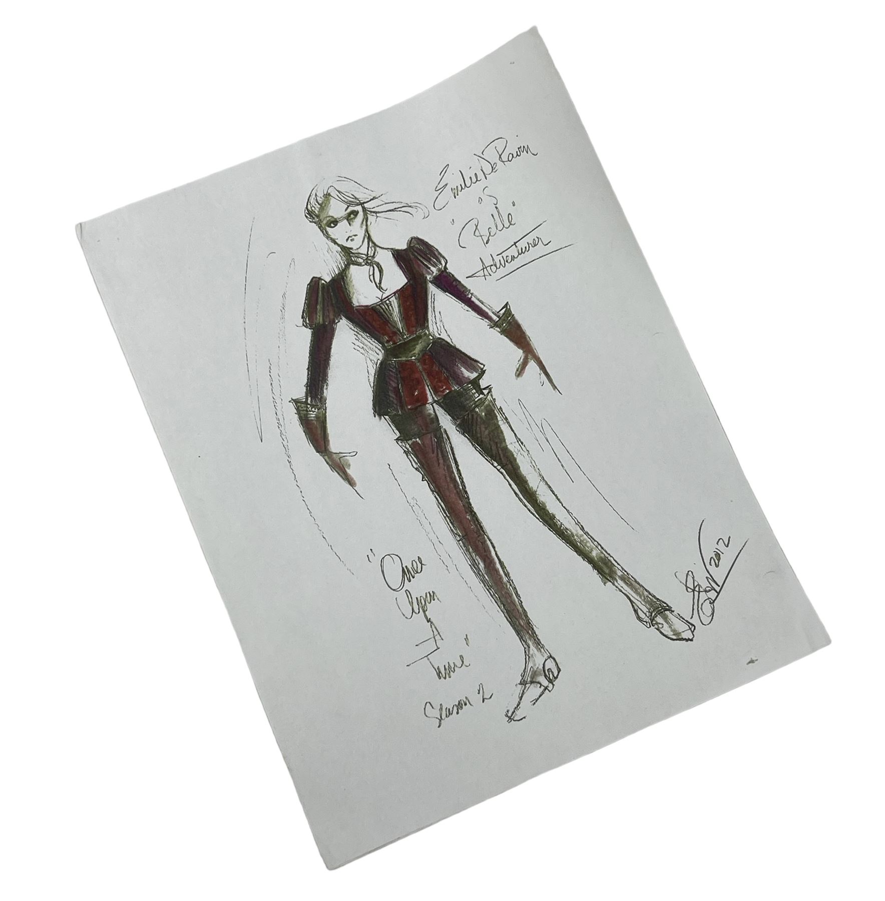 Once Upon a Time (2011-2018) - Belle (Emilie de Ravin) Concept Art