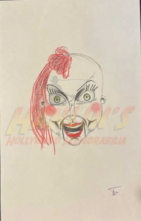 The Conjuring (2013) - Annabelle Pre-Production Hand Drawn Concept Art ...