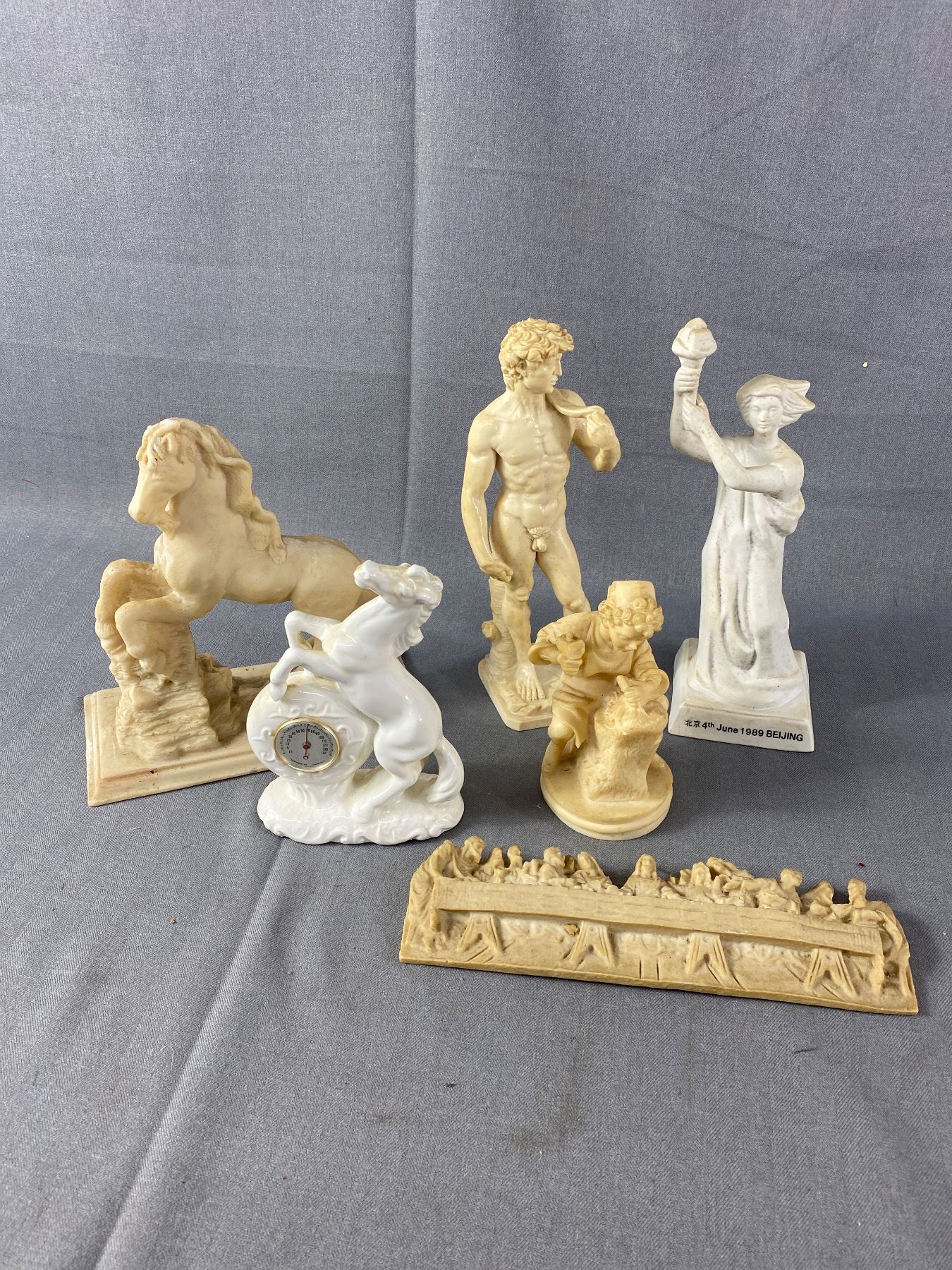 Vintage Lot Of Figurines, Ceramic, Alabaster & More - Last Supper ...