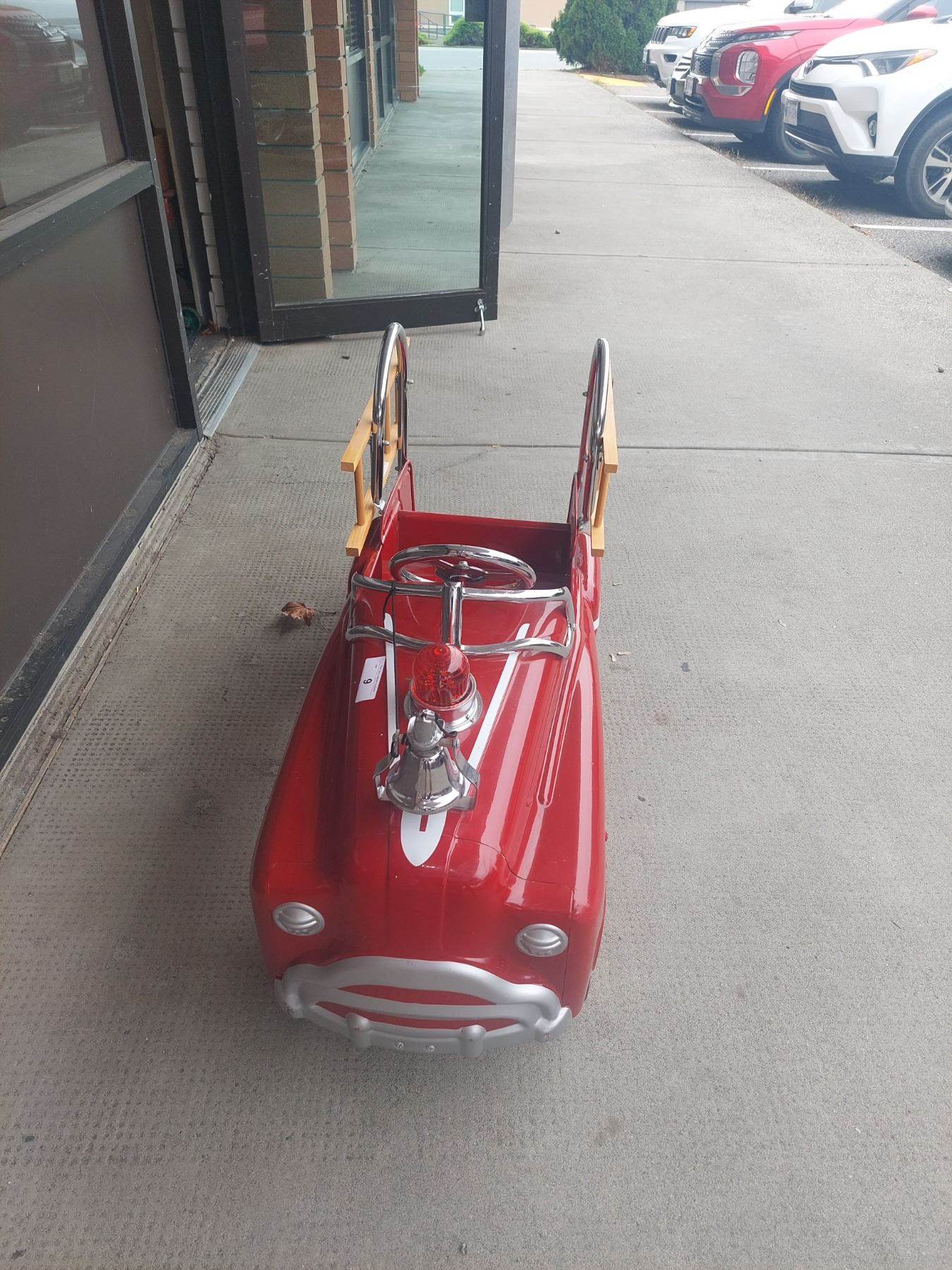 Beautiful Fire Truck Pedal Car, Engine no.9 with ladders approx 42" long
