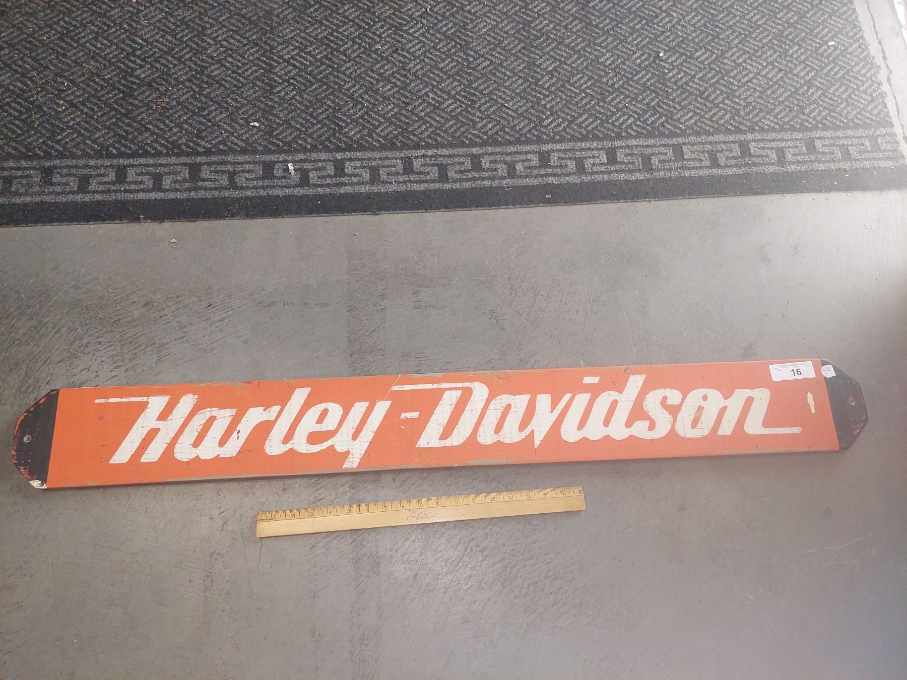Custom wooden Harley-Davidson sign 65"