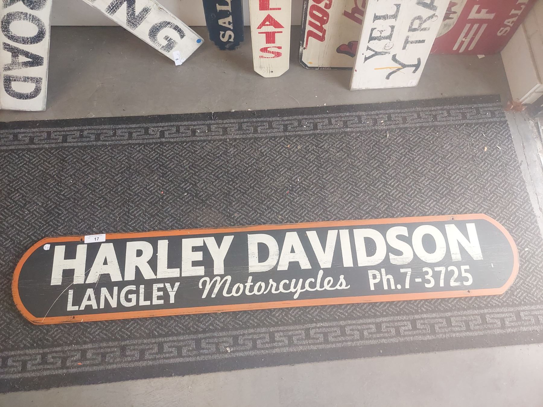 Custom wood Harley sign 48"