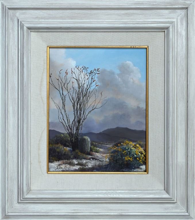 Desert Landscape by Jacqueline Bowker Oil Painting