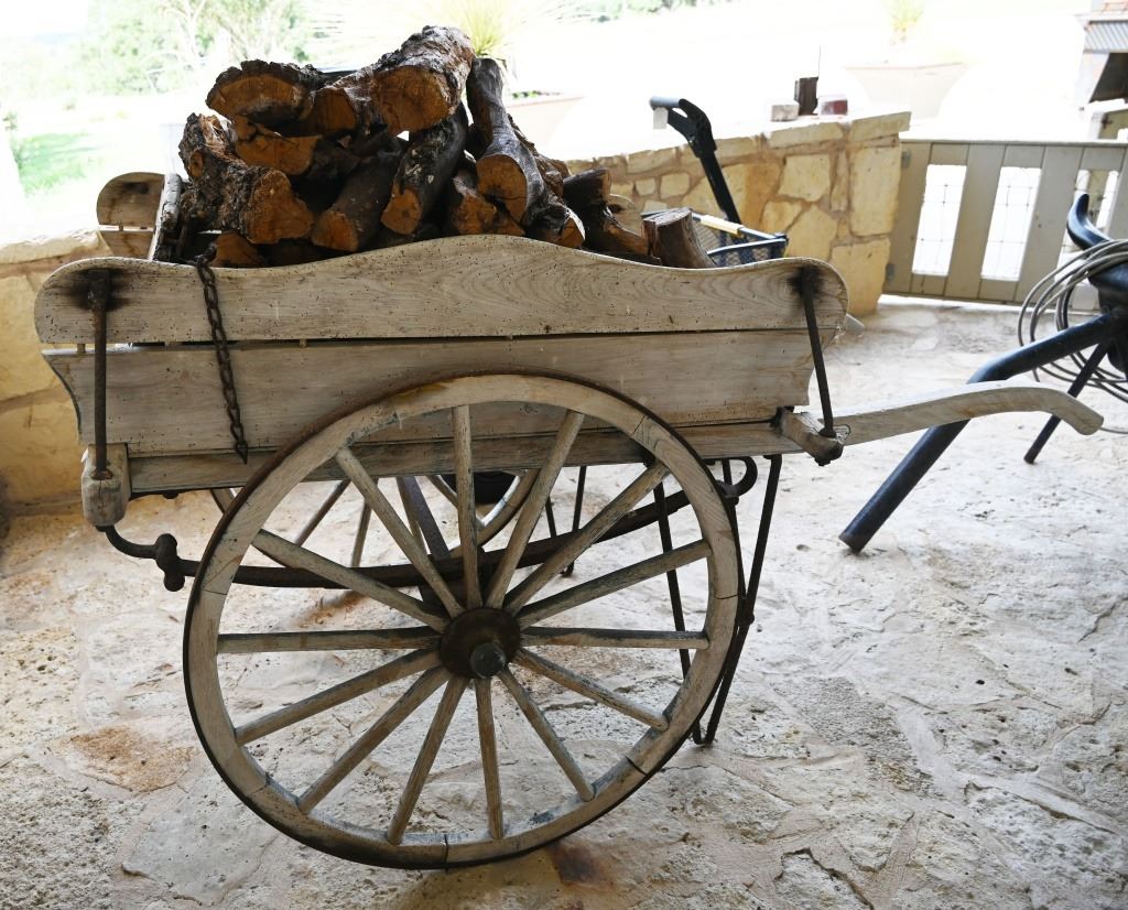 Vintage Wood Hand Cart
