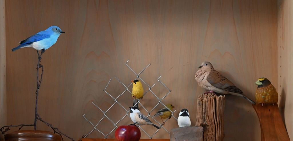 Collection of (6) Scott Yablonski Carved Birds