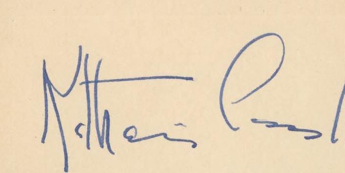 Katharine Cornell signature cut