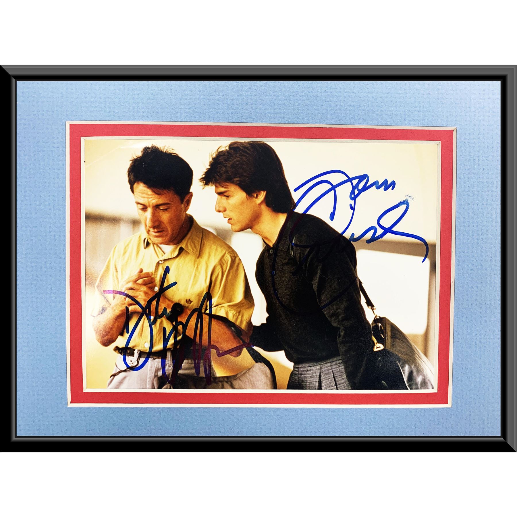 Rain Man signed movie photo autographed by Dustin Hoffman and Tom ...