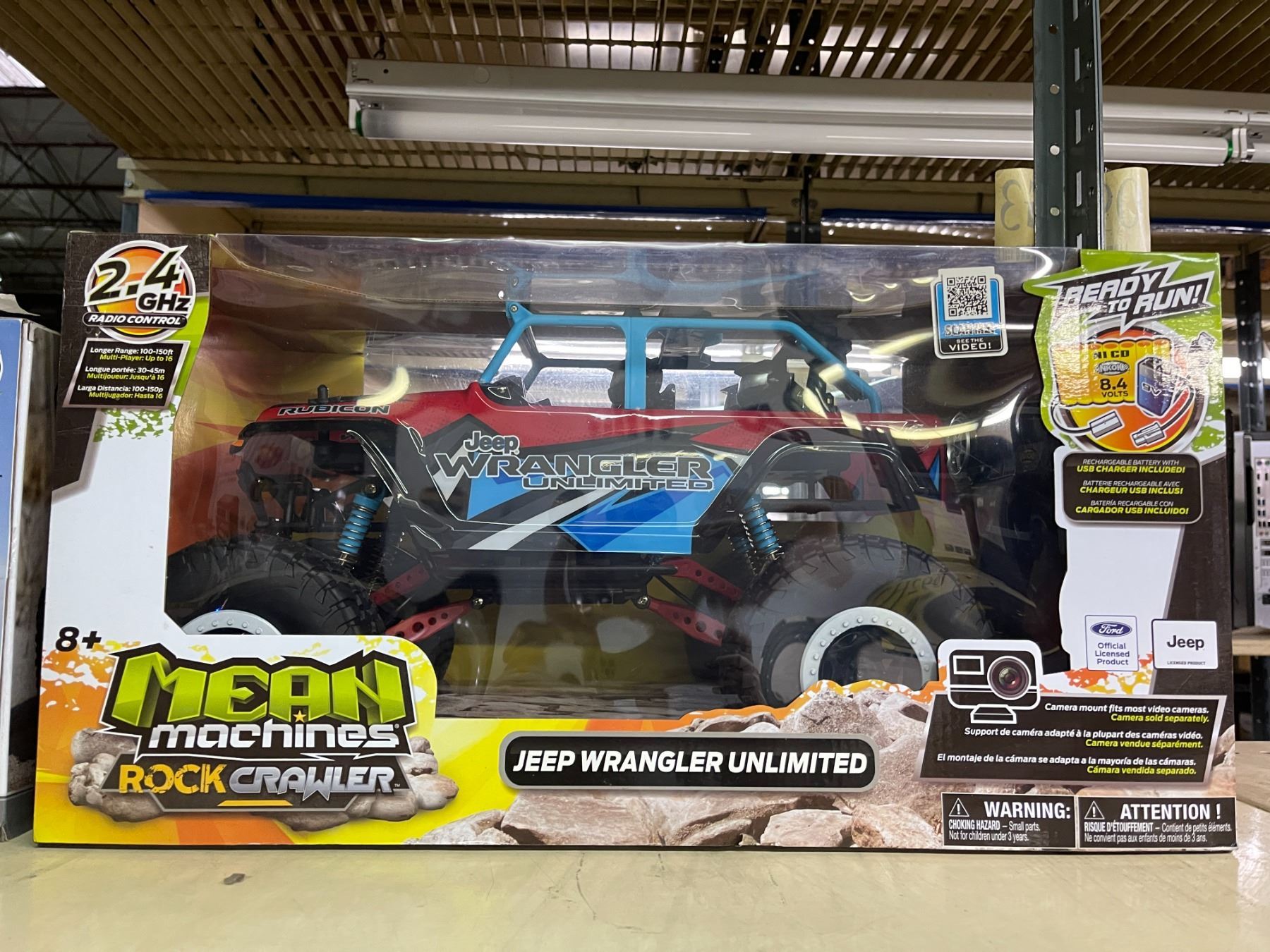 New Mean Machines Rock Crawler Jeep Wrangler Unlimited kids toy truck