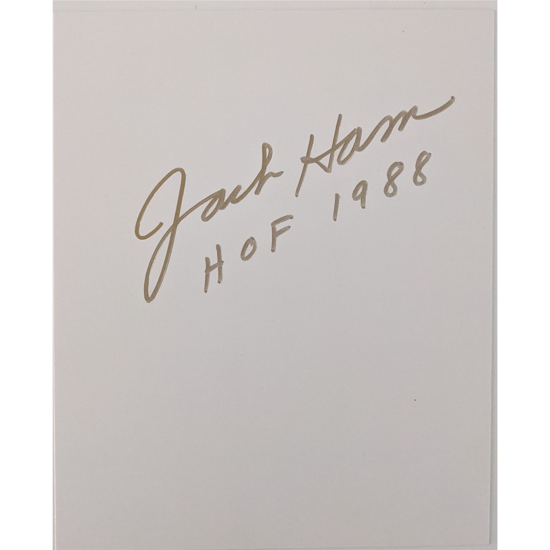 NFL Hall Of Famer Jack Ham Autograph
