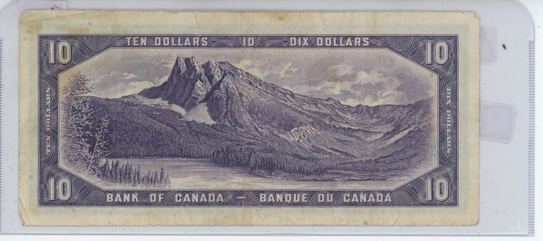 1954 Canadian "Devil's Face" 10 dollar bill - Coyne/Towers - C/D ...