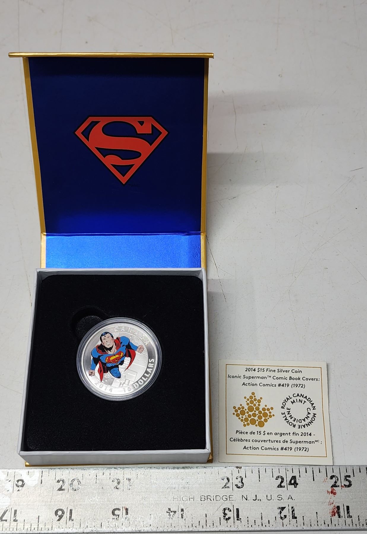 2014 "Iconic Superman - #419 (1972) comic" Canadian 15 dollar, fine ...