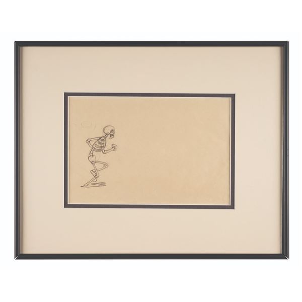 An Original Ub Iwerks Drawing Fromskeleton Frolic
