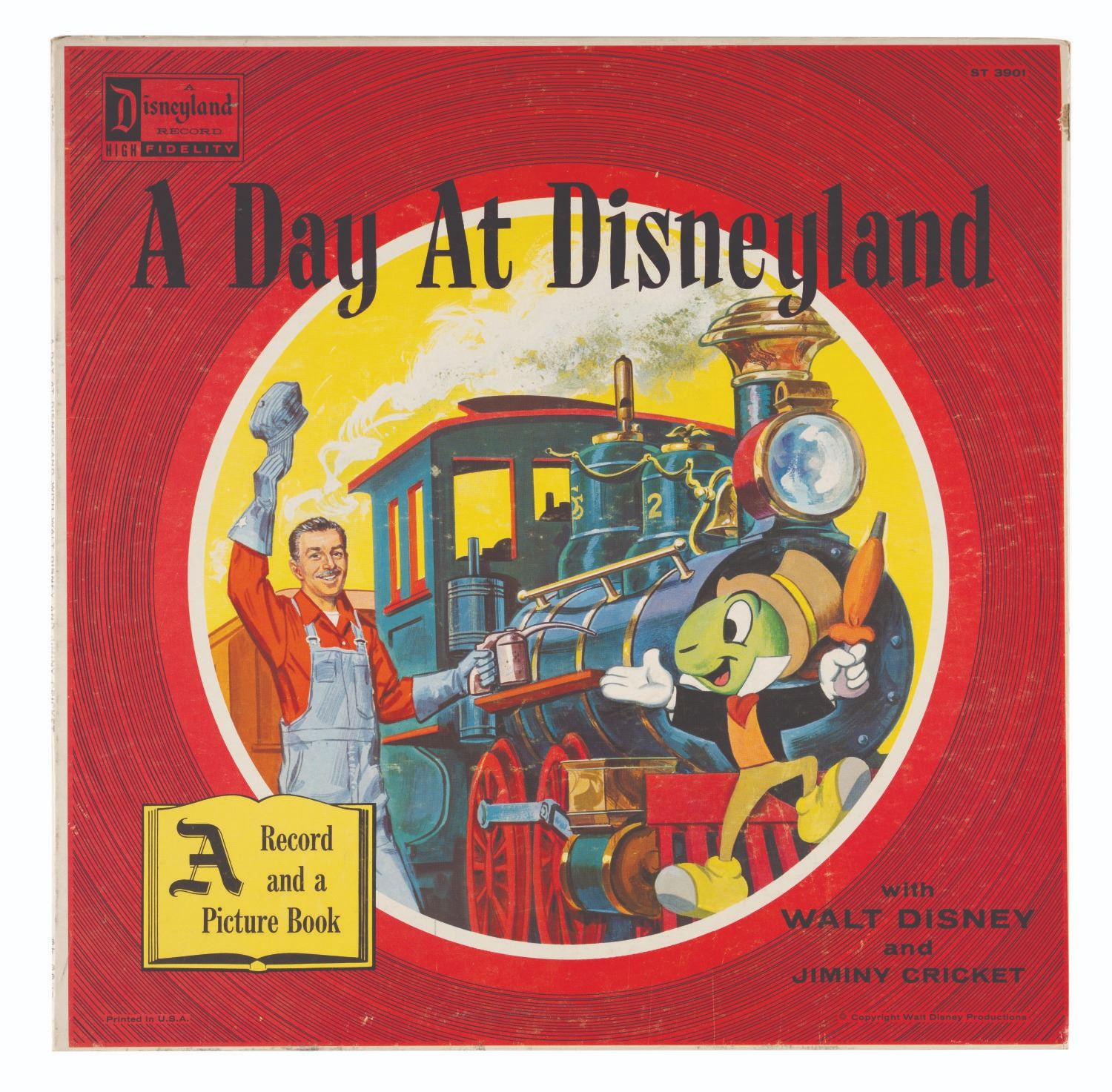 "A Day at Disneyland" Record & Picture Book.