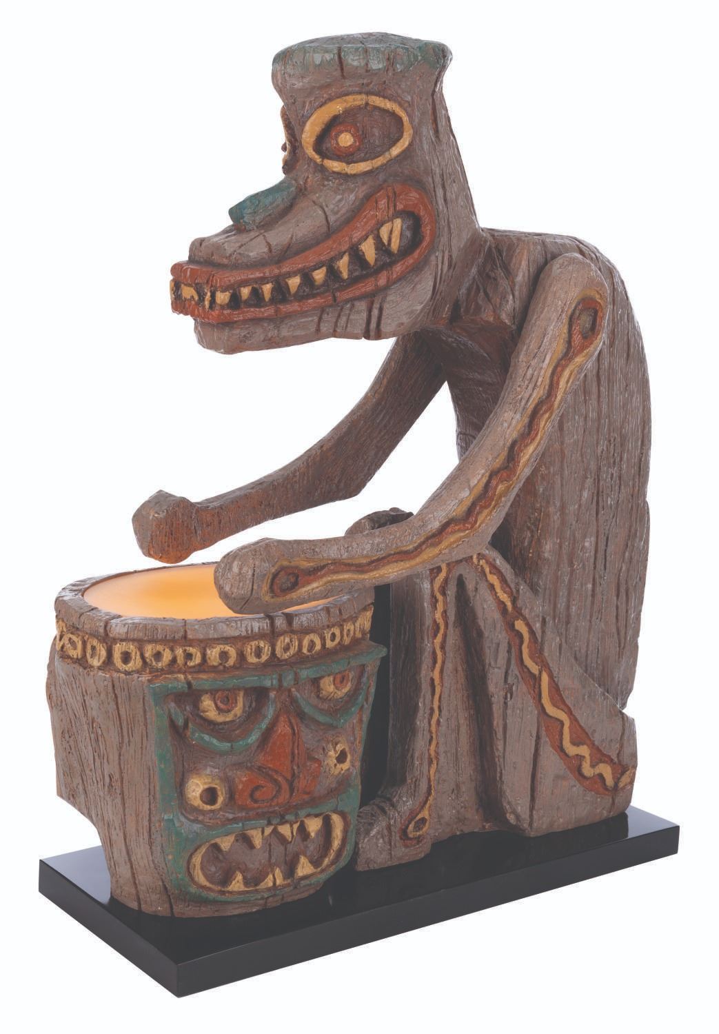 A Full-Size Enchanted Tiki Room Drummer Figure.