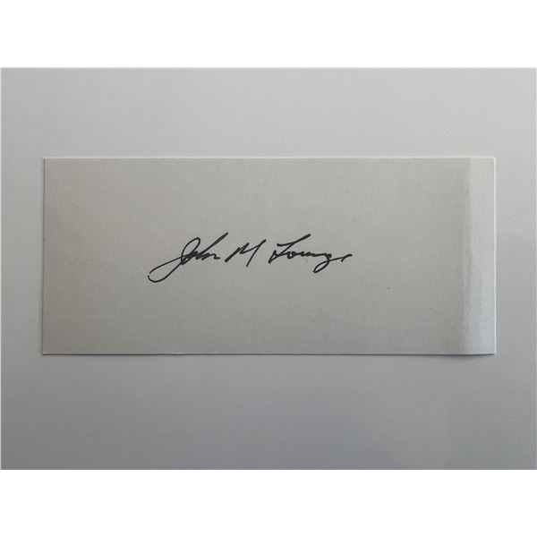John M. Lounge original signature