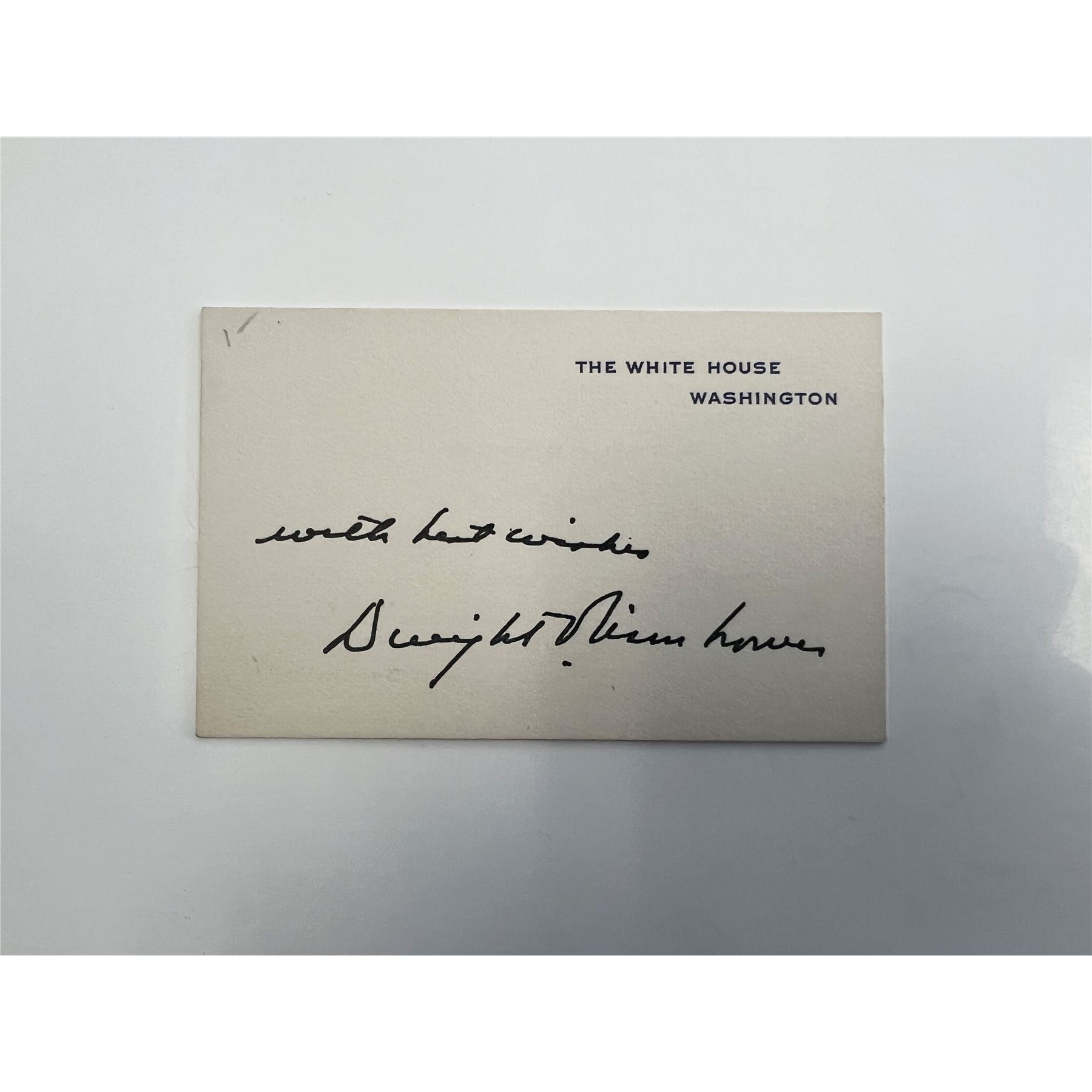 39th US President Dwight D. Eisenhower facsimile signature