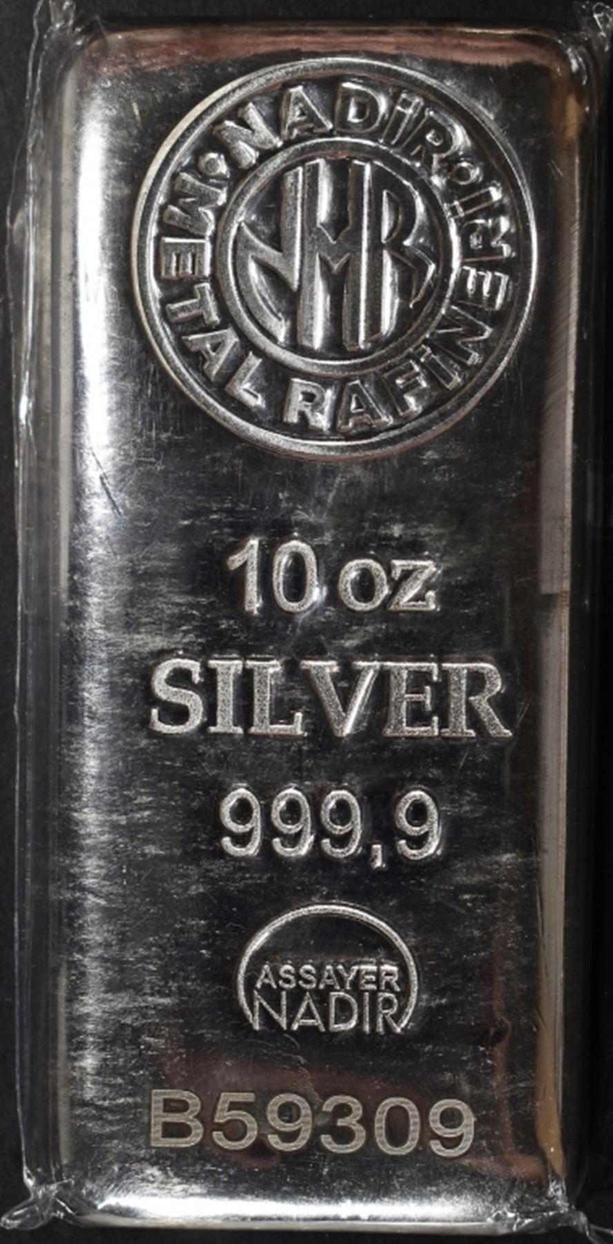 (1) 10 OZ .999 SILVER NMR BAR