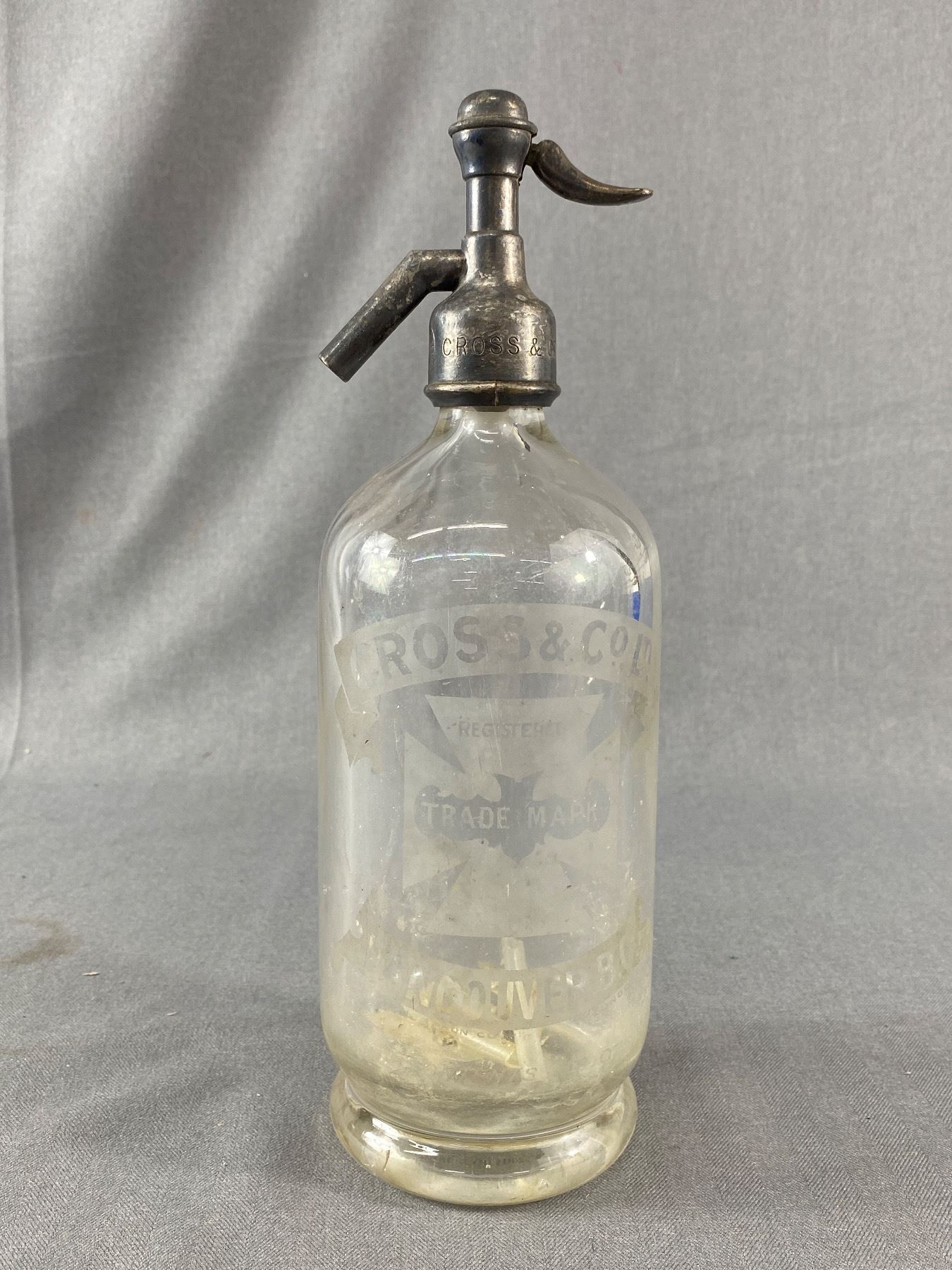 Vintage Cross & Co. Ltd Vancouver BC Seltzer Bottle