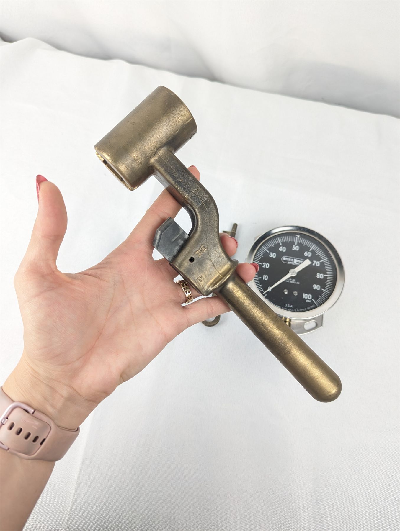 Vintage Locomotive Items - Train Brass Brake Handle, Locomotive Key and ...