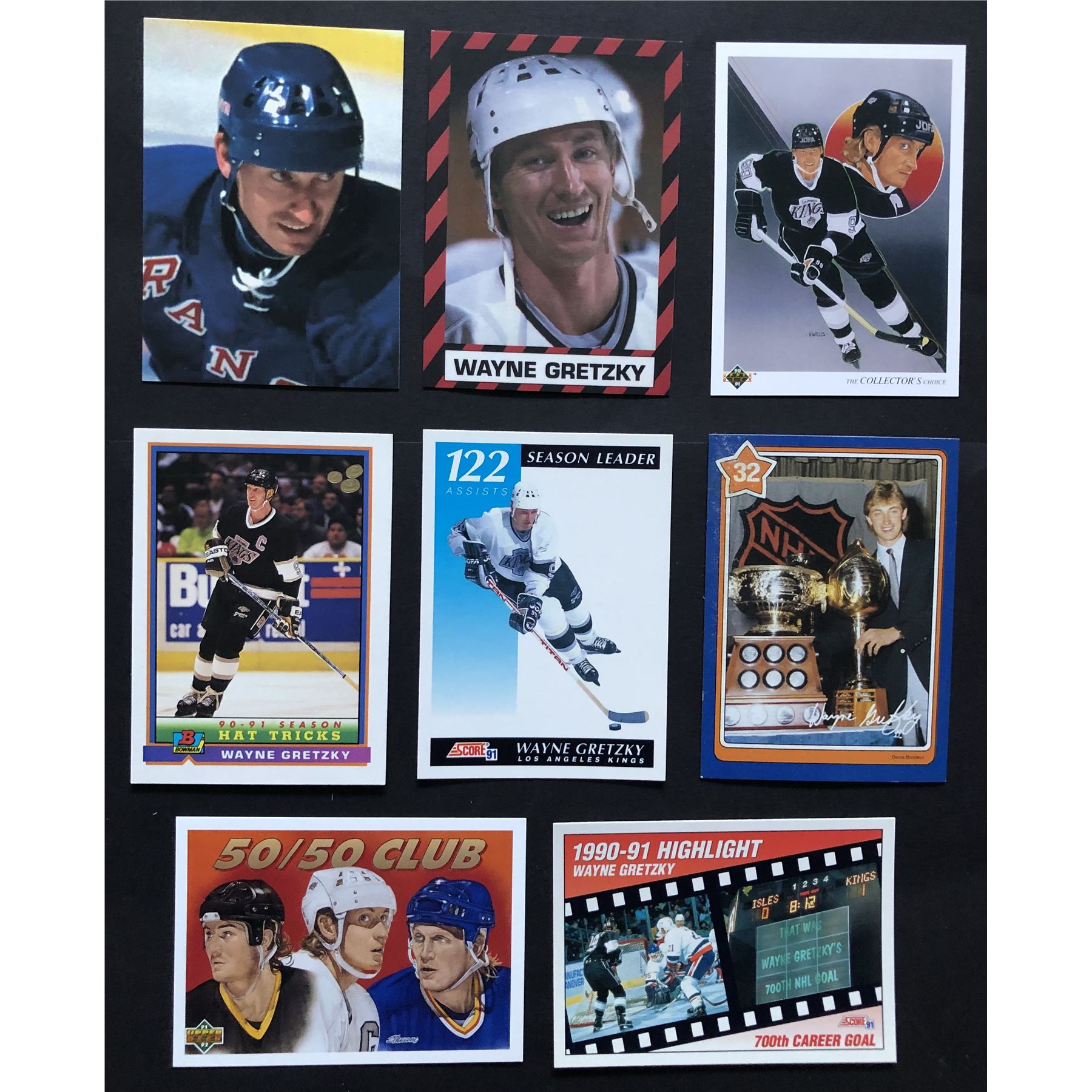Wayne Gretzky (HOF) bundle (8 cards)