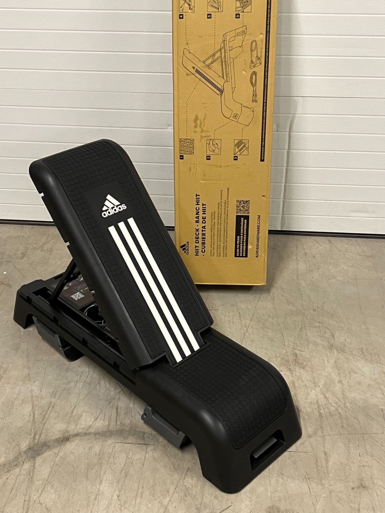 Adidas HiiT Fitness Deck Workout Bench Platform Equipment as pictured ...