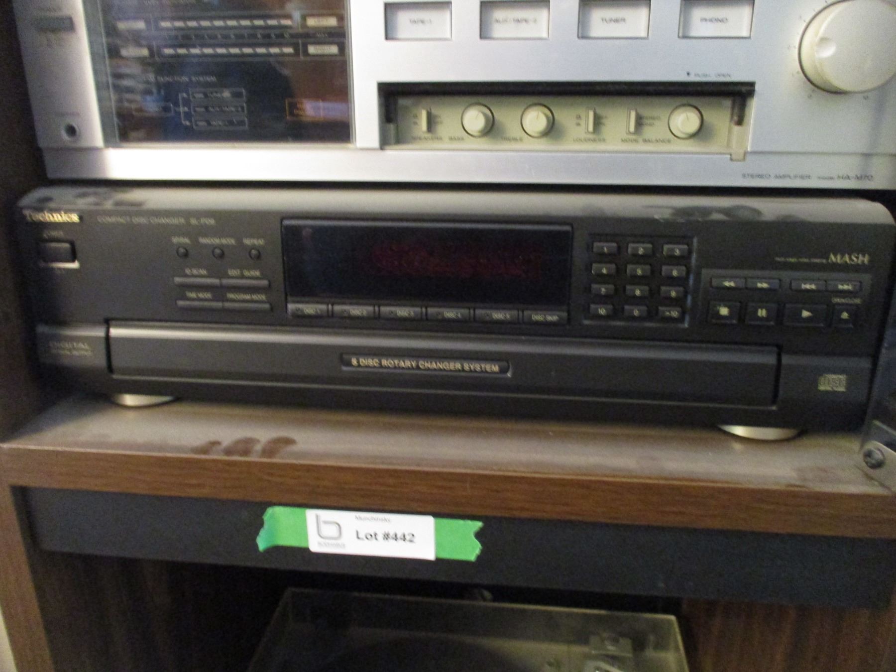 Hitachi Amp, Record Player, Tape Deck, Tuner, Technics 5 Disc CD Player ...