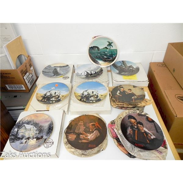 LOT OF 10 VINTAGE COLLECTIBLE PLATES