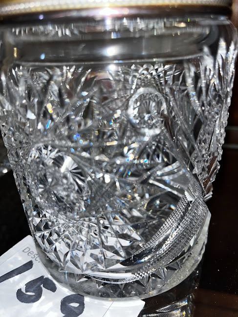 Cut Glass Container