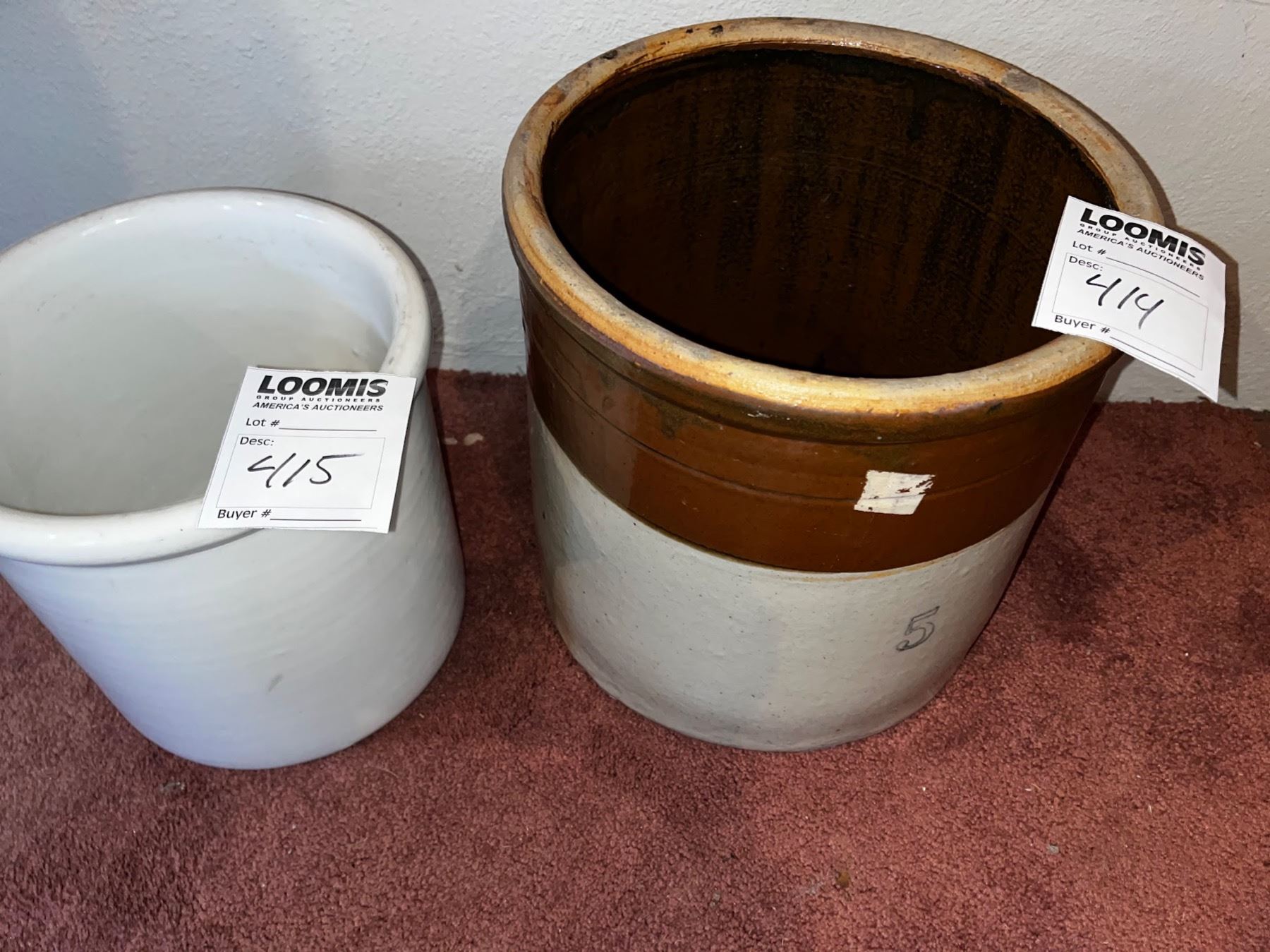 S/2 ANTIQUE CROCKS