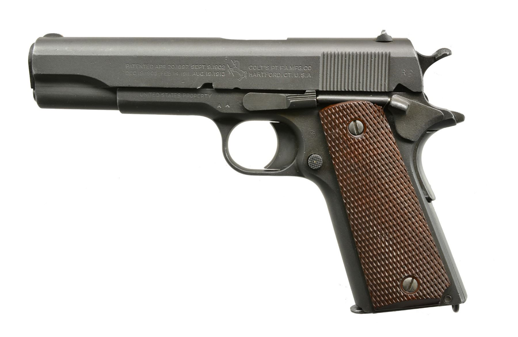COLT AA REWORK MODEL 1911 SEMI-AUTO PISTOL. - Test Site