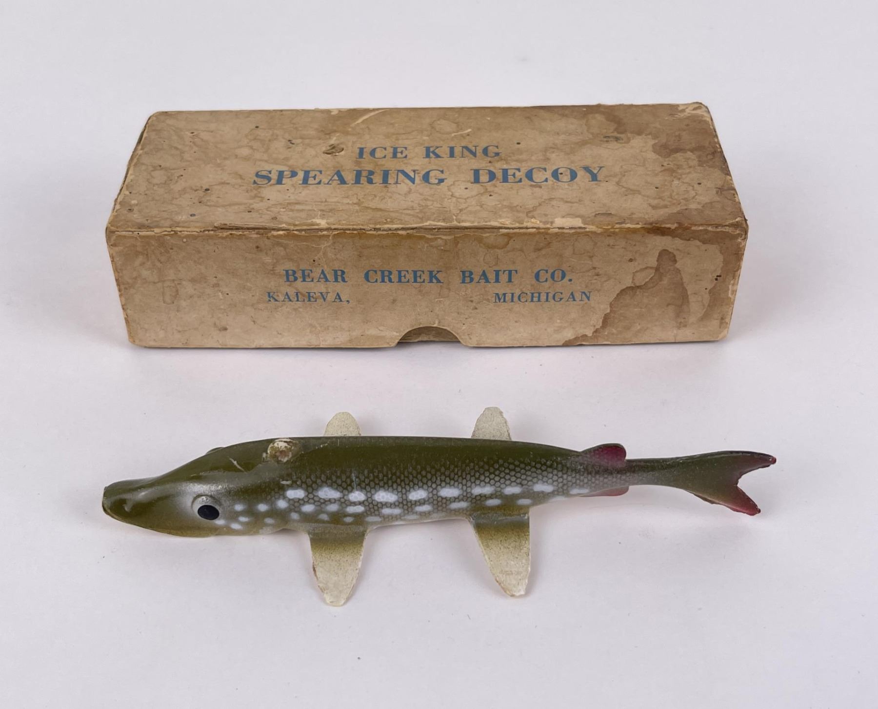 Ice King Spearing Fish Decoy