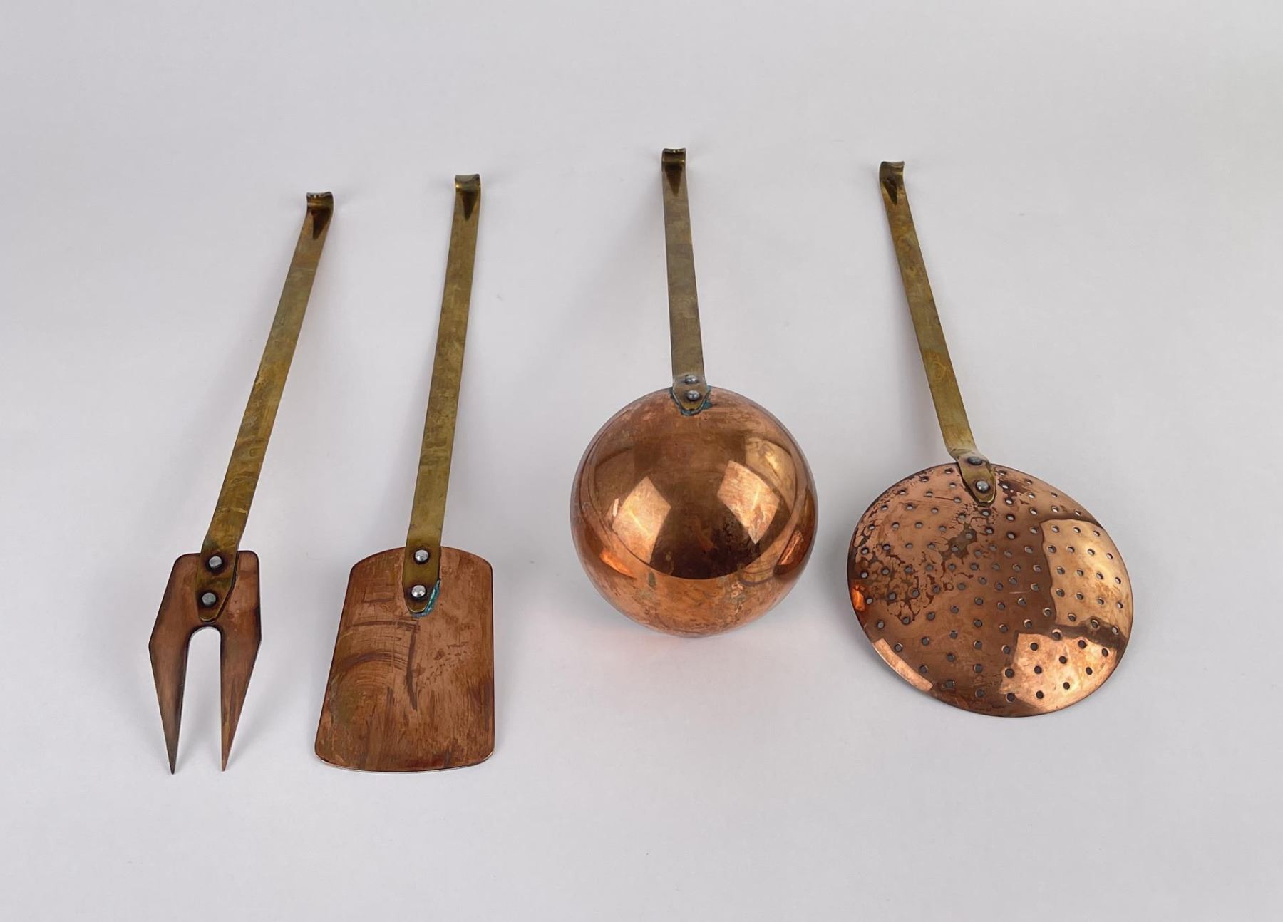 Copper and Brass Kitchen Utensils