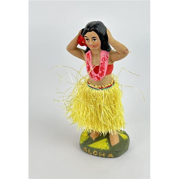 Vintage Hawaiian Hula Girl Bobble Head Doll