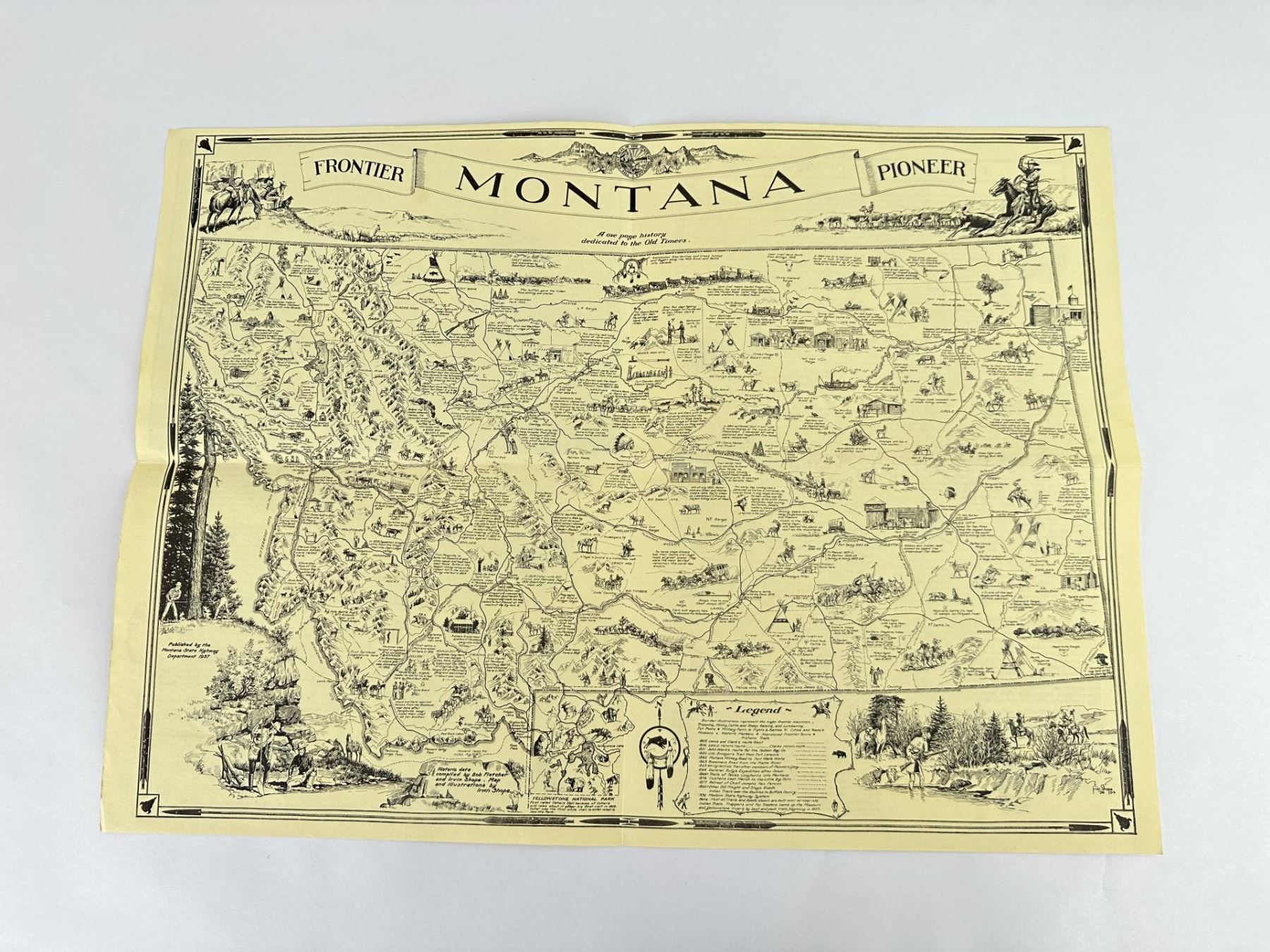 Montana Frontier Pioneer Map