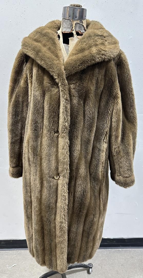Vintage Dubrowsky & Joseph Faux Fur Coat Jacket