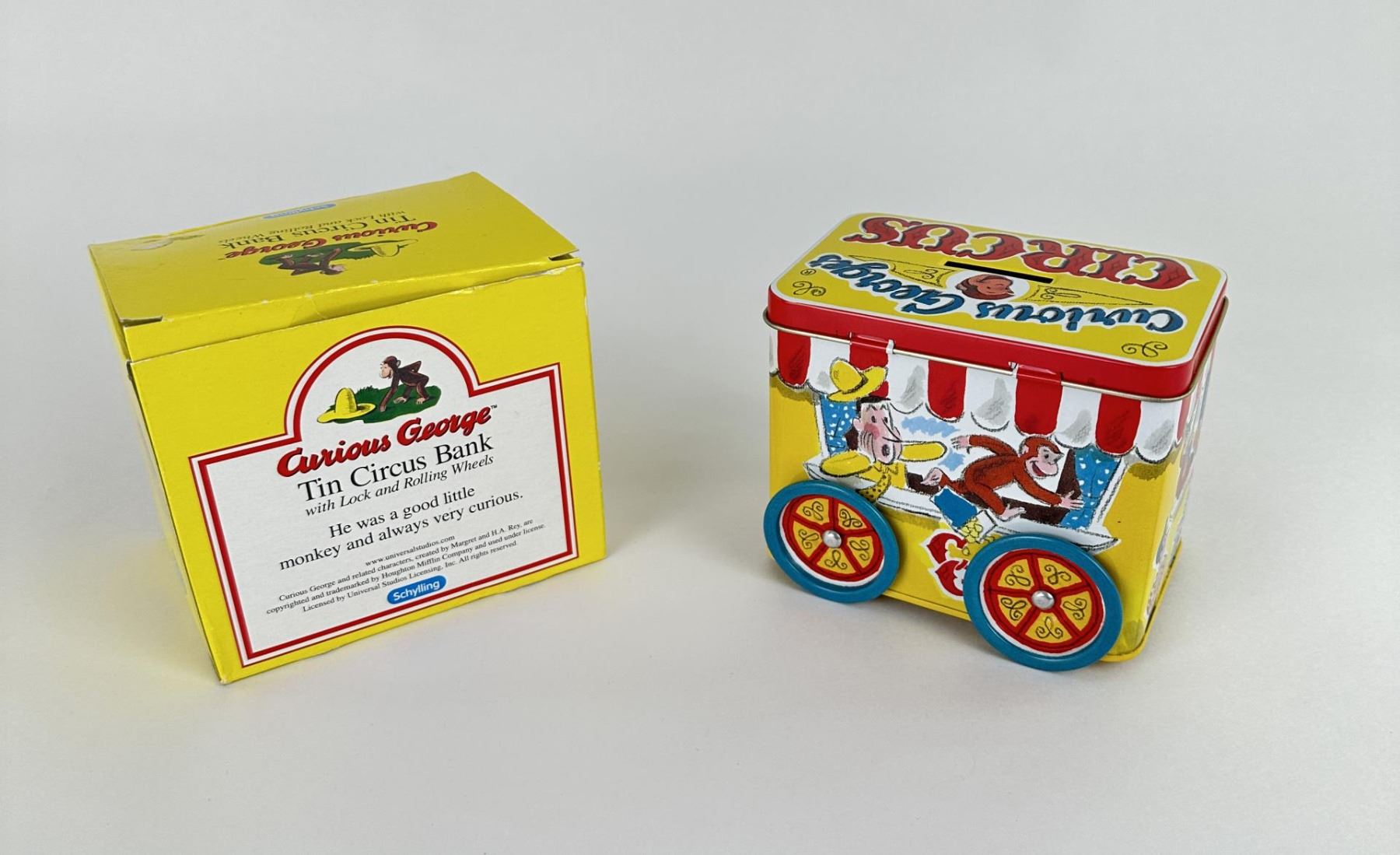Curious George Tin Circus Bank