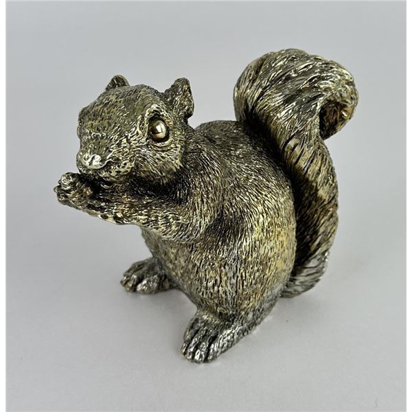 Metal Squirrel Sculpture