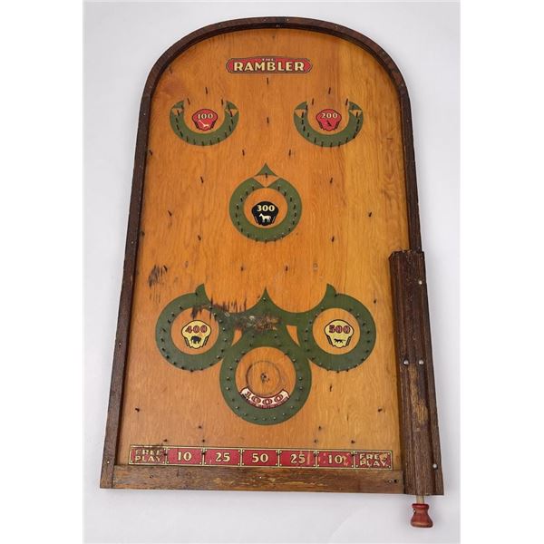 Antique Rambler Pinball Marble Game