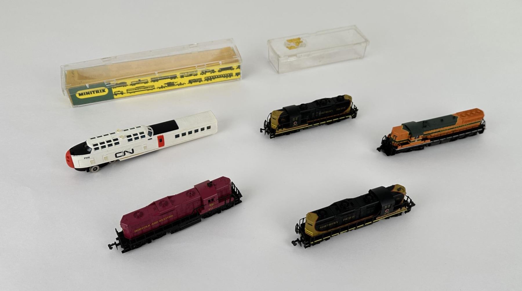 Collection of N Scale Train Engines
