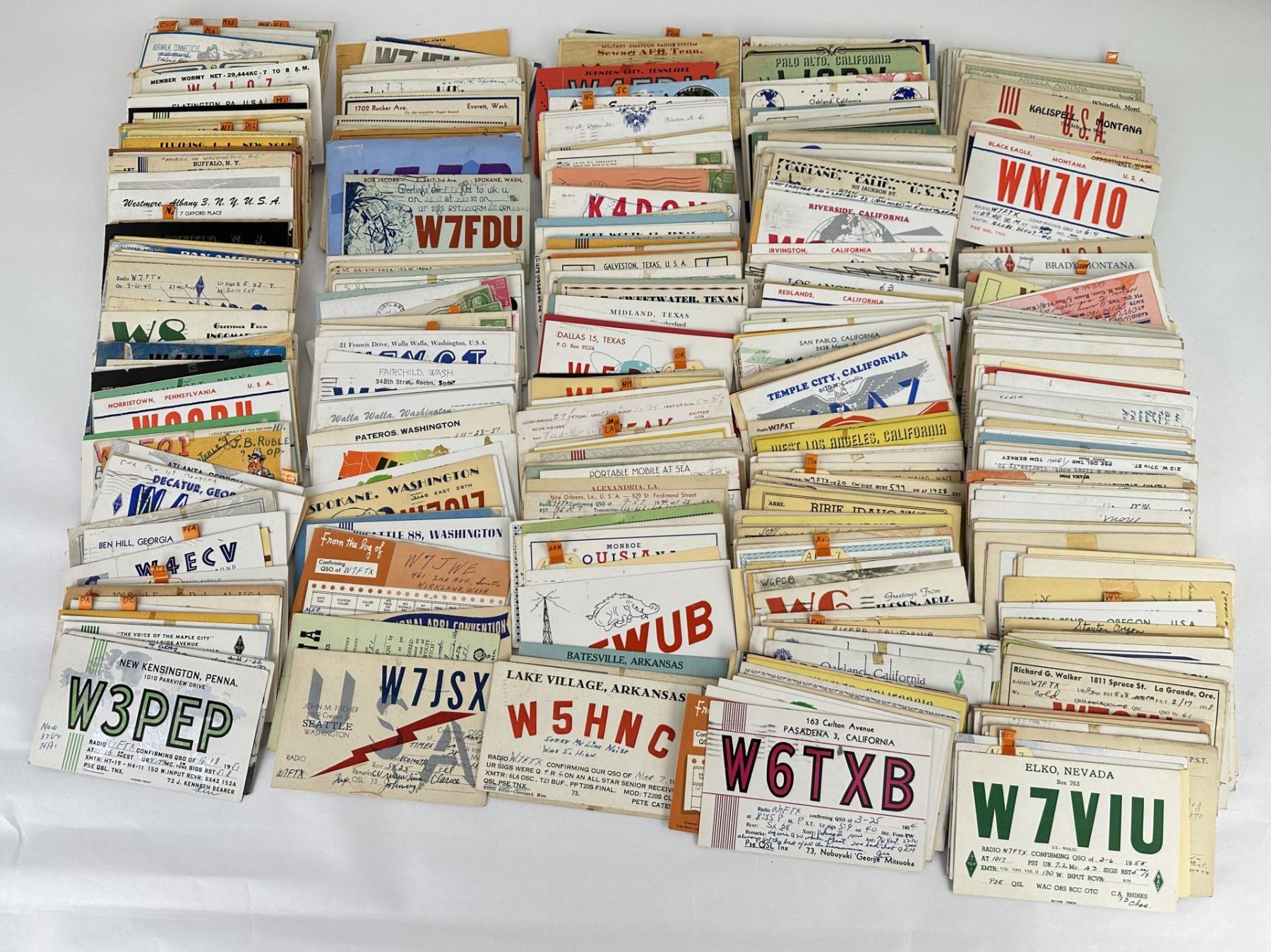 Large Collection Ham Radio QSL Cards