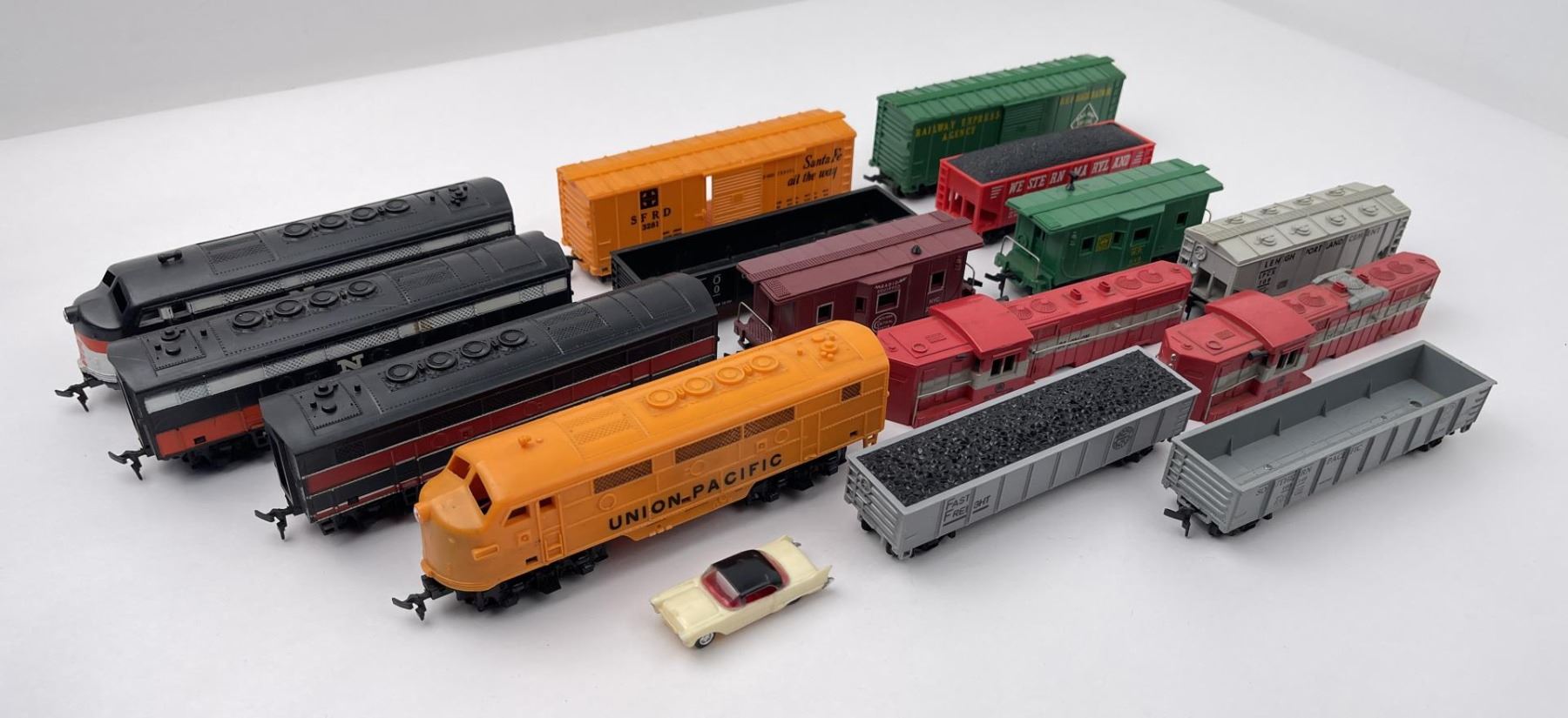 Collection of HO Scale Train Cars Marx