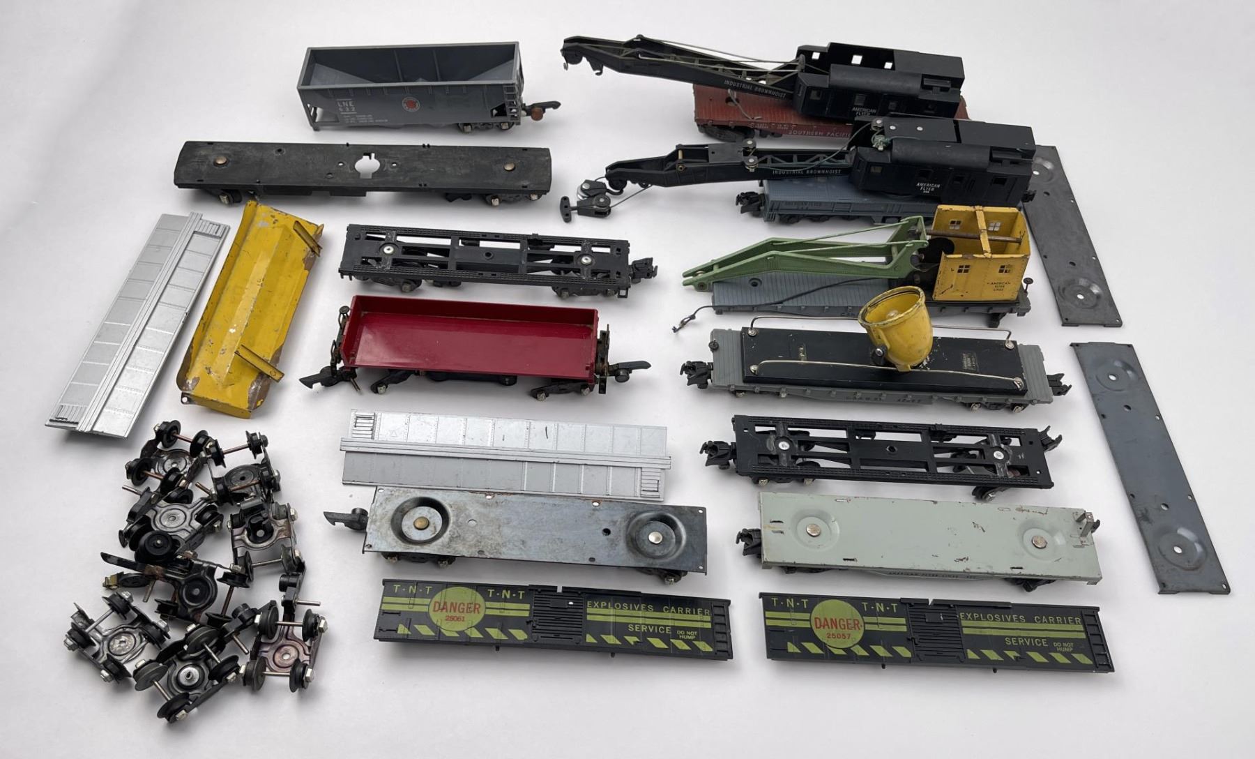 Collection of American Flyer Train Parts