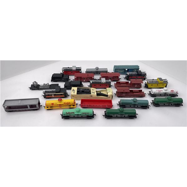 Collection of HO Scale Train Cars Marx