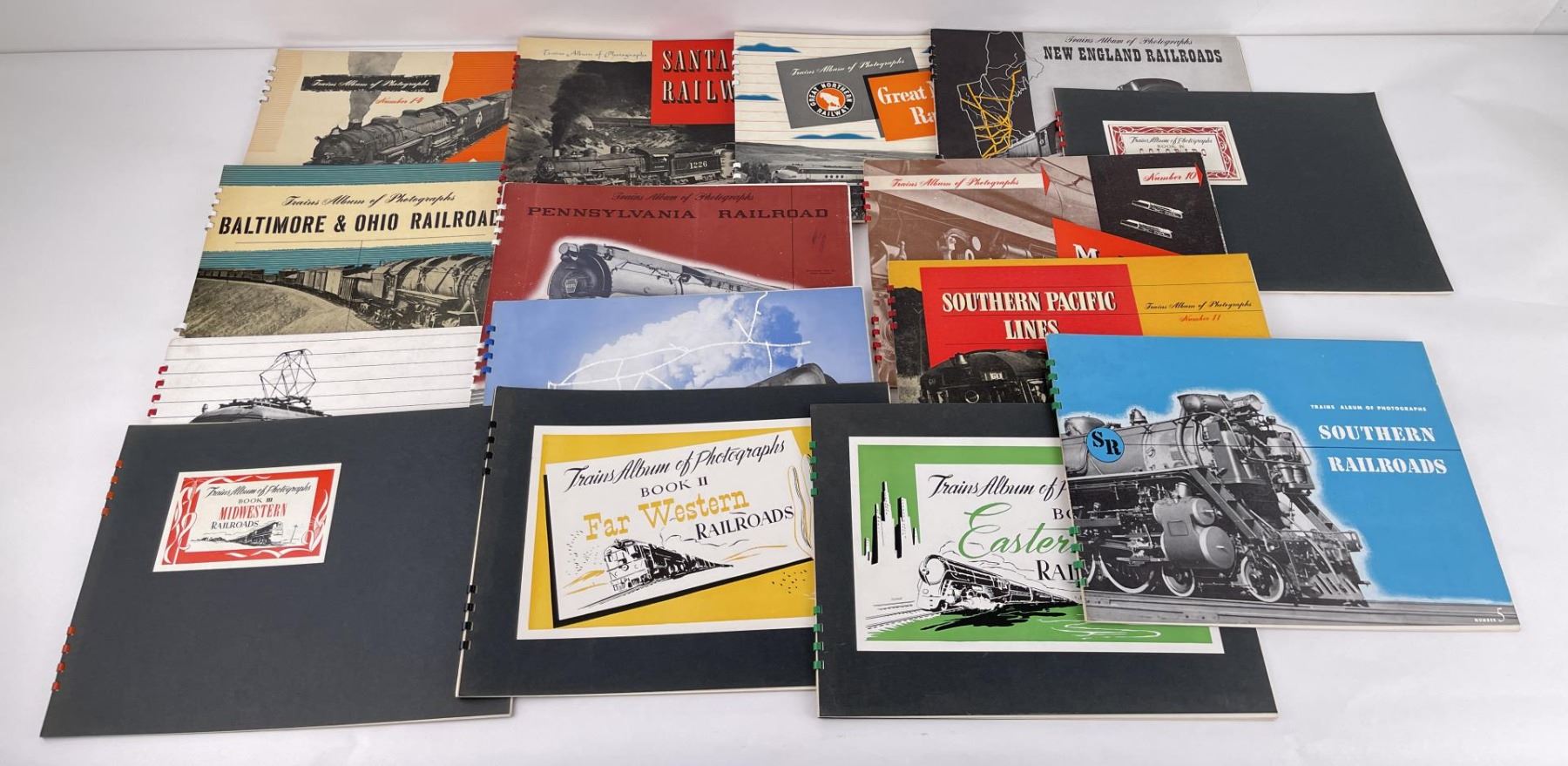 Collection Of Kalmbach Train Photograph Albums