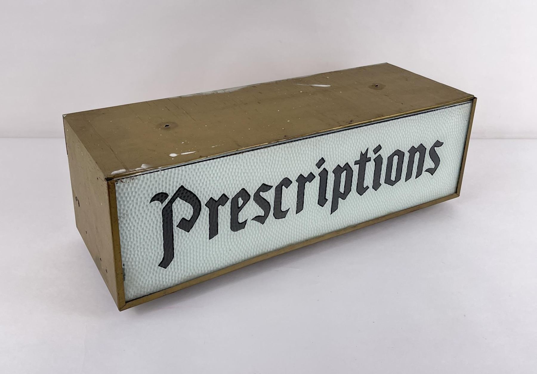 Antique Pharmacy Lighted Prescriptions Sign