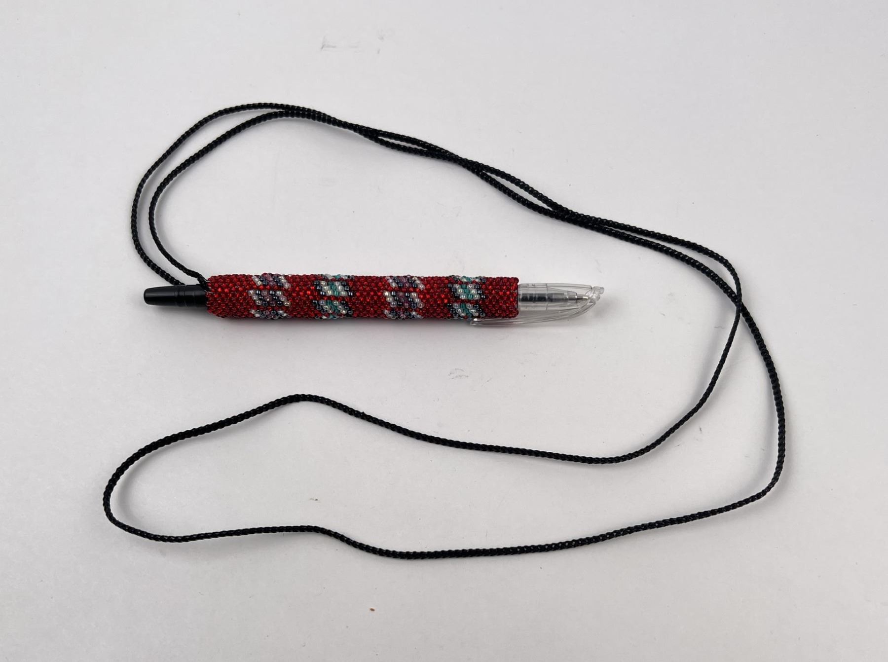 Native American Indian Beaded Pen Holder